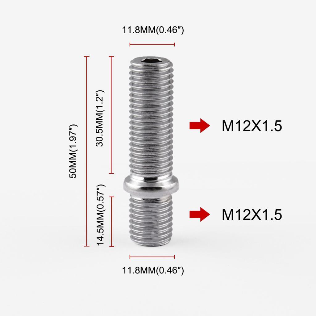 20x *1.5 to *1.5 50MM Long Wheel Stud Conversion Kit For German Cars | eBay