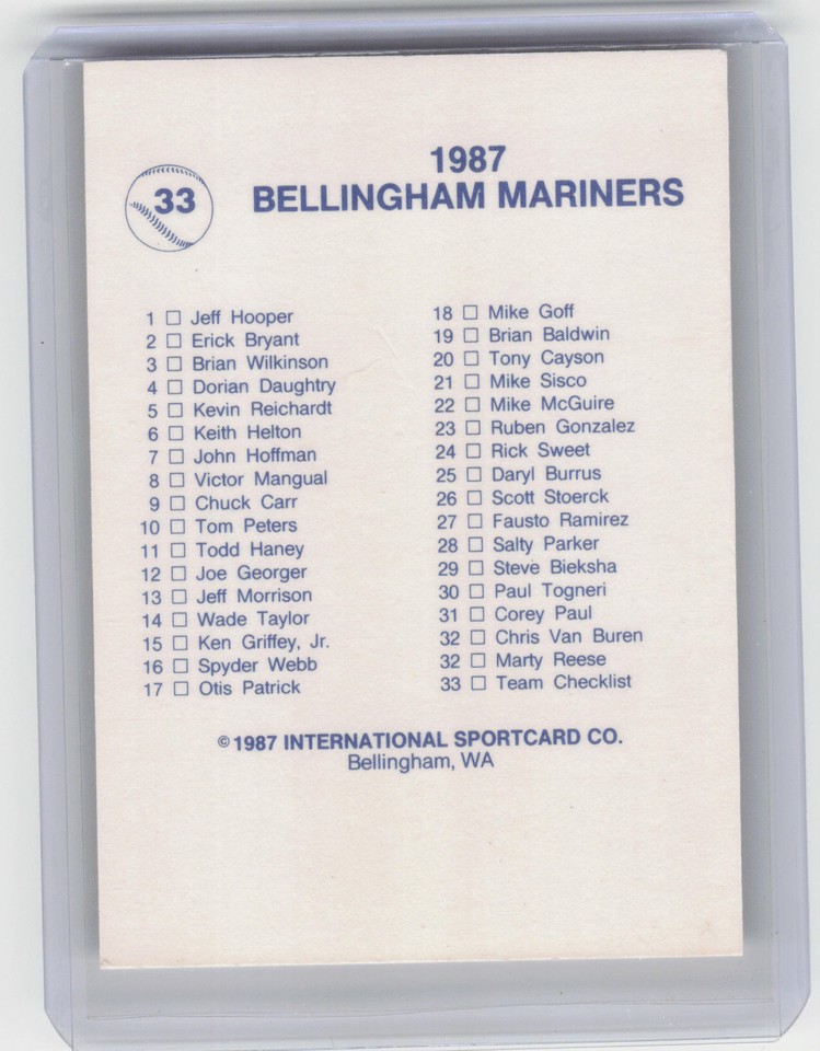 1987 Bellingham Mariners #33 Team Photo | eBay