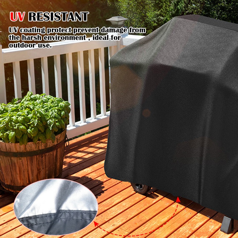 Premium Outdoor Grill Cover BBQ Gas Waterproof & UV Sun Protector Heavy ...
