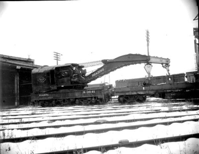 RDG reading railroad 90641 crane reading,pa. 4x5in original photo | eBay