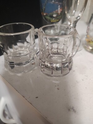 Pair Of Small Shot Glass Mugs Really Small | eBay