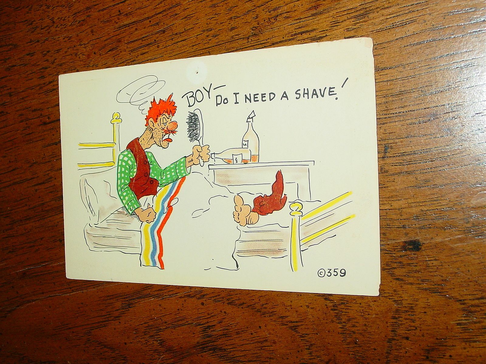Vintage Comic Postcard PC Humor Cartoon Old School Joke Funny | eBay