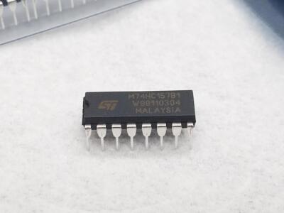 125 Pcs, M74HC157B1R DIP 16 Pin, QUAD 2 CHANNEL MULTIPLEXER ...