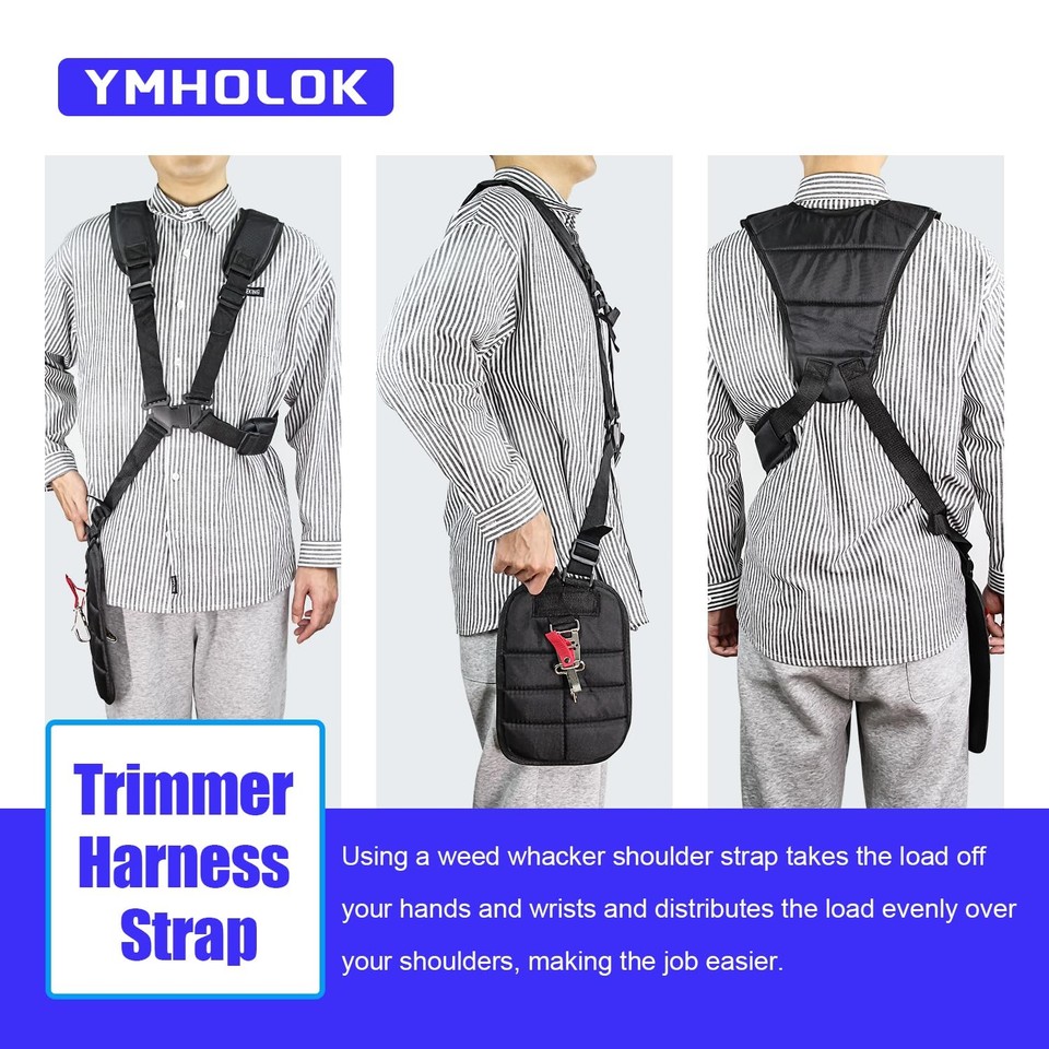 Black Trimmer Harness Strap, Trimmer Shoulder Strap for Trimmers ...