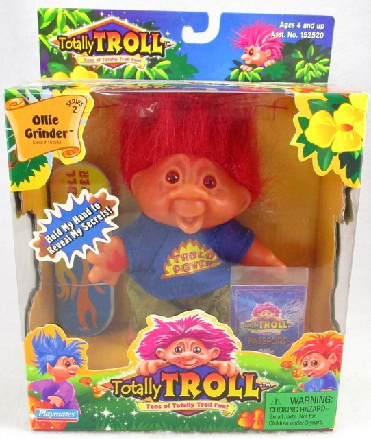 Ollie Grinder Totally Troll 2001 Playmates 5 Inch Figure Skateboarder ...