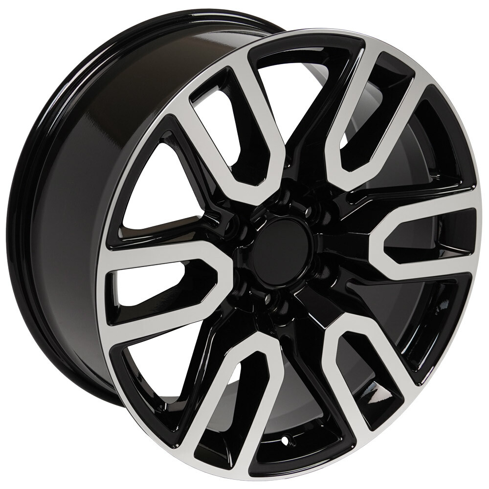 20" Machined Black 5914 Wheel Fits GMC Yukon Sierra 20x9 NZH Rim | eBay