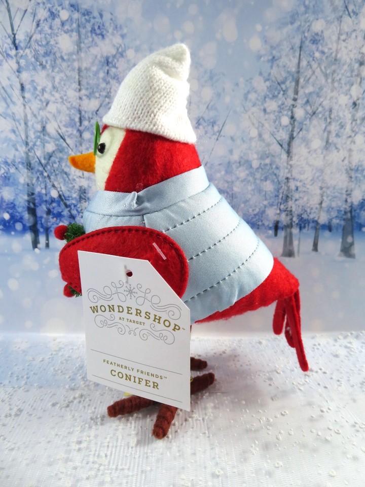 Featherly Friends Fabric Bird Conifer 2024 Wondershop Winter Décor New ...