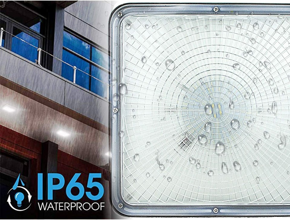 70W High Bay LED Canopy Ceiling Light - Ultra Efficient Recessed ...