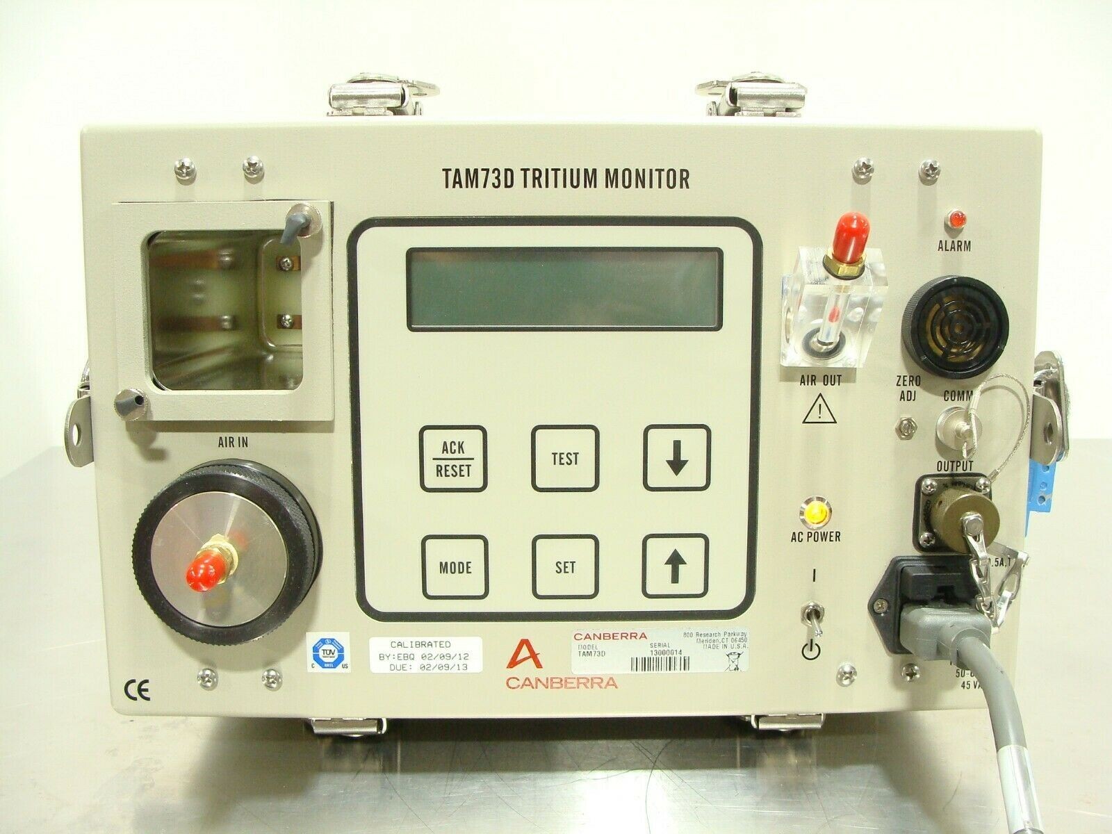 Canberra TAM-73D Portable Ion Chamber Tritium in Air H3 Monitor ...