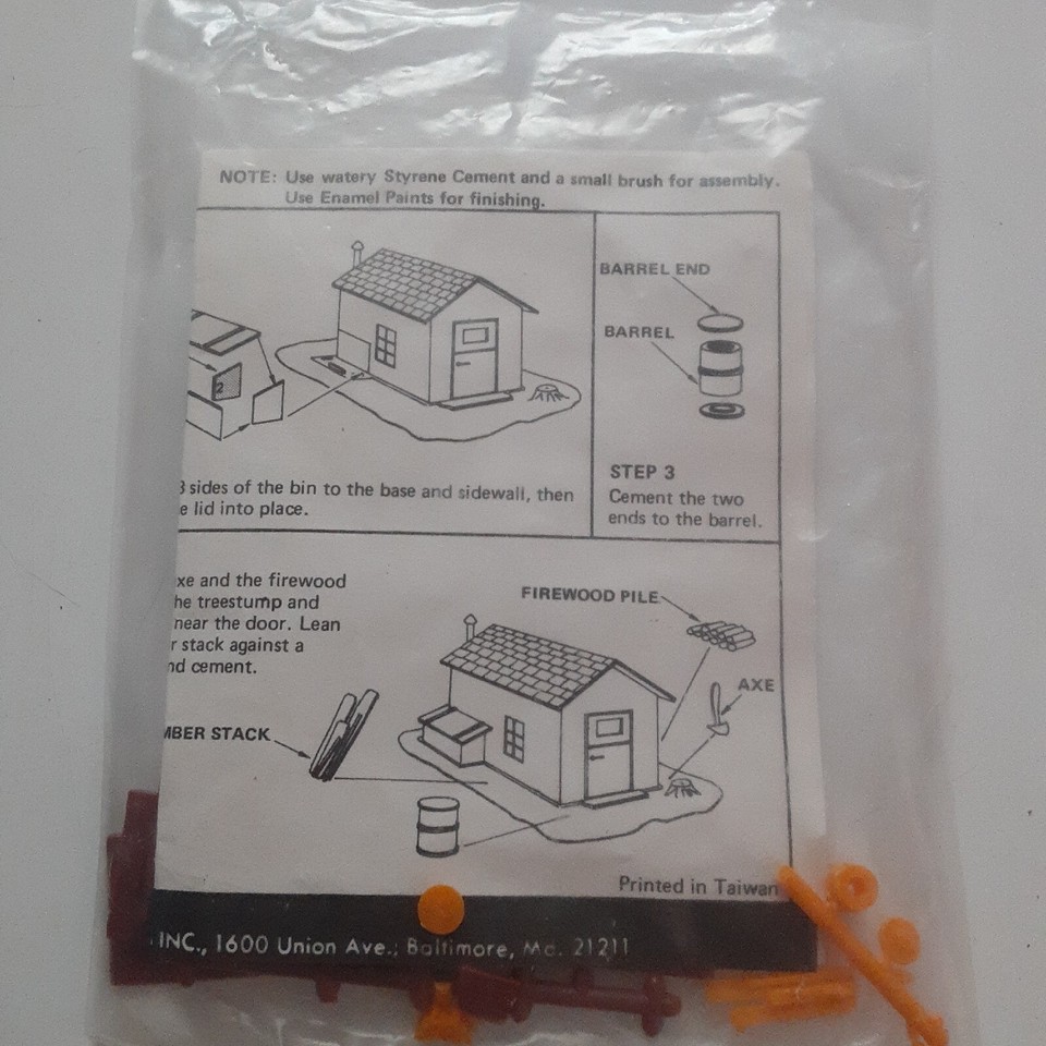 Life Like HO Scale Line Shack Building Kit | eBay