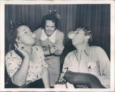 1948 Press Photo Miami FL Lorraine Hughes, Hugh Allsworth, Edith Jacobs ...