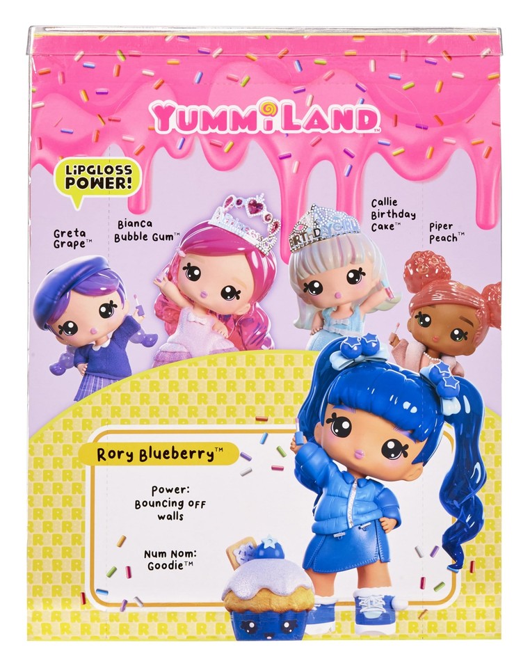 Rory Blueberry Large Yummiland Doll with DIY Lip Gloss Kit and Num Nom Pet | eBay