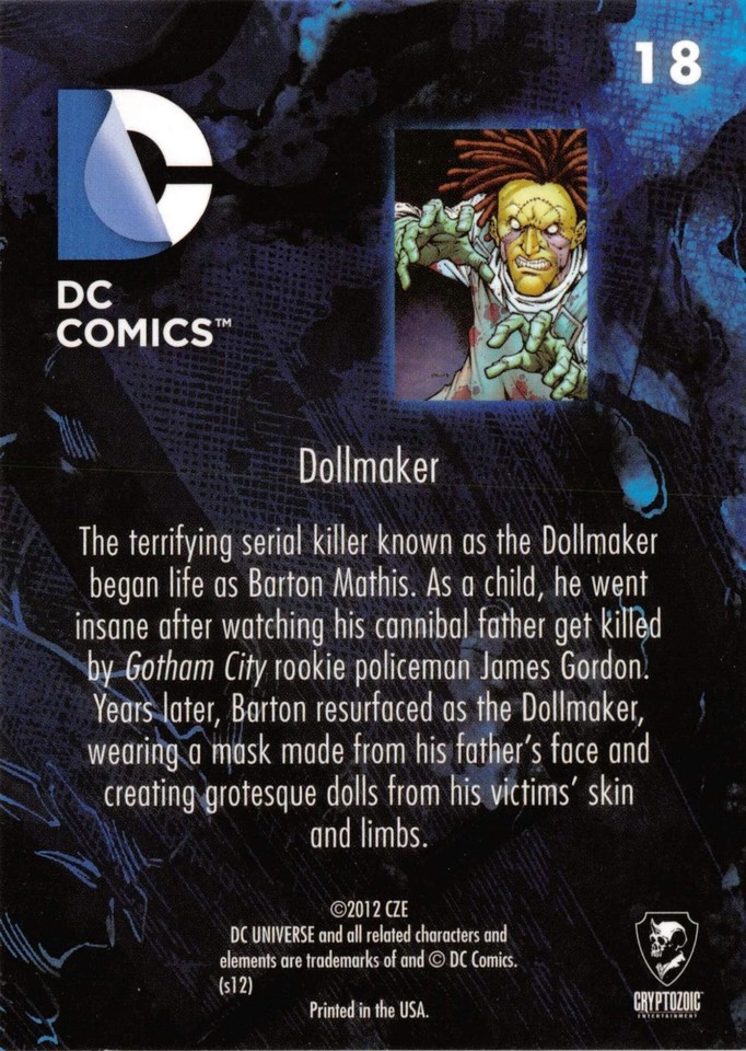 DOLLMAKER / DC Comics The New 52 (Cryptozoic 2012) BASE Trading Card ...