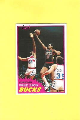 1981-82 Topps Basketball #24 Marques Johnson Near MINT or Better | eBay