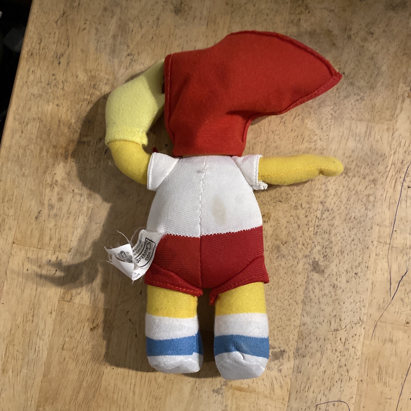 2006 Homer Simpson 9-Inch Super Hero Fan Plush Foam Finger & Cape (Has ...