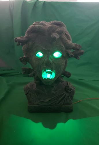 Magic Power Medusa Motion Activated Animated Glowing Snakes Halloween ...