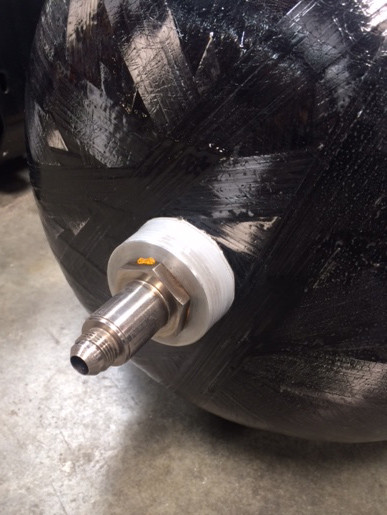 1 CNG Tank Type 3 3600 psi 16x72 GGE 15 gallon EXPIRES 2030 Brackets ...