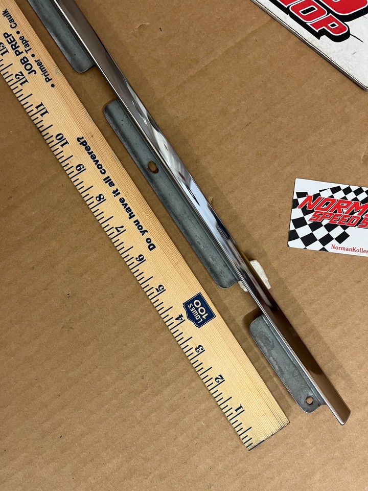 Mopar B Body Upper Door Panel Chrome Trim Coronet Satellite 1968-1970 ...