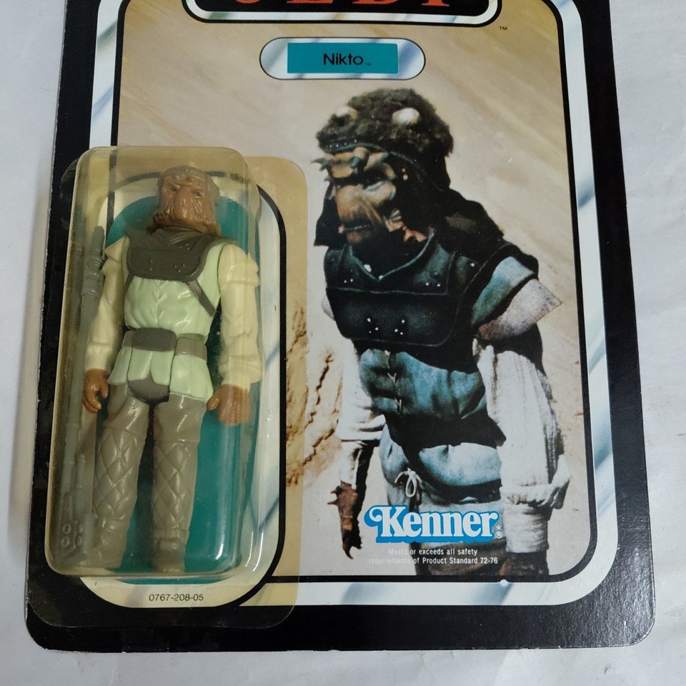 Vintage Kenner Star Wars Nikto Figure Card 77 Back MOC! 1983 UNPUNCHED ...