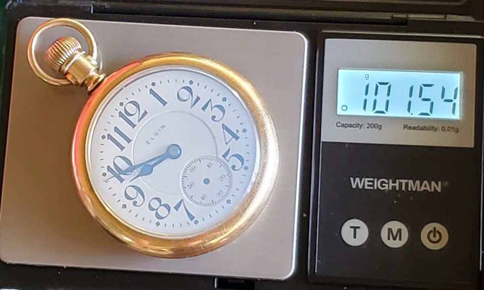 1920 Elgin B.W. Raymond 455 16S 19J Railroad Grade Cresent Gold Filled ...