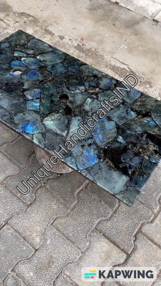 Labradorite Kitchen Countertop – Stunning Iridescent Gemstone Surface ...