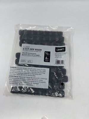 10 PACK ORBIT 38510 MNPT 1/2" X 6" Poly Cut-Off Riser Sprinkler Lawn ...