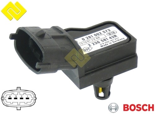 BOSCH 0281002573 ,0 281 002 573 INTAKE MANIFOLD PRESSURE SENSOR MAP ...