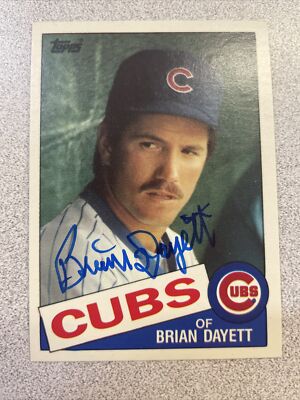Brian Dayett Autographed 1985 Topps Card #29T Chicago Cubs A-286 | eBay