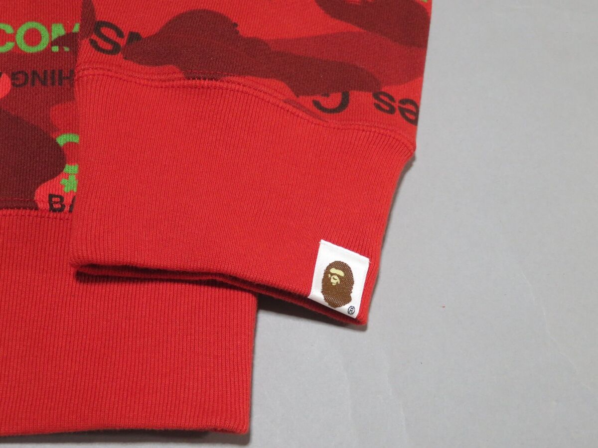 32544 comme des garcons osaka x bape full zip hoody red XXL 32544 comme des garcons osaka x bape full zip hoody red XXL