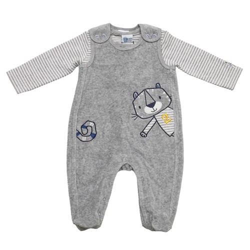 Salt & Pepper - Jungen - Baby Playsuit Tiger Nicki grau oder blau ...