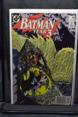 Batman #439 Newsstand DC 1989 Batman Year 3 Part 4 Marv Wolfman Tim ...