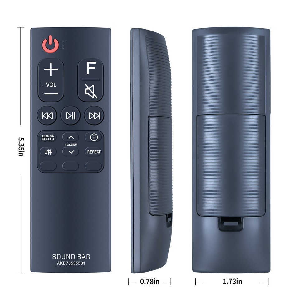 AKB75595331 Remote Control For LG Sound Bar SL4Y SL5Y SL6Y SL7Y SN6Y ...