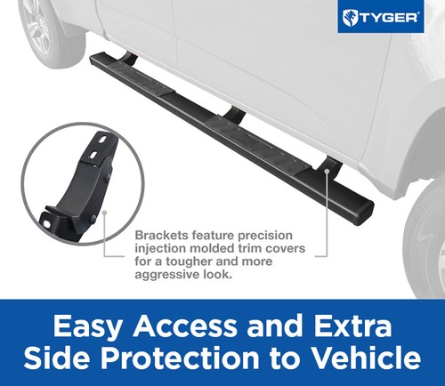 TYGER RISER For 07-18 Silverado/Sierra 1500 Ext/Double Cab 4inch Black ...
