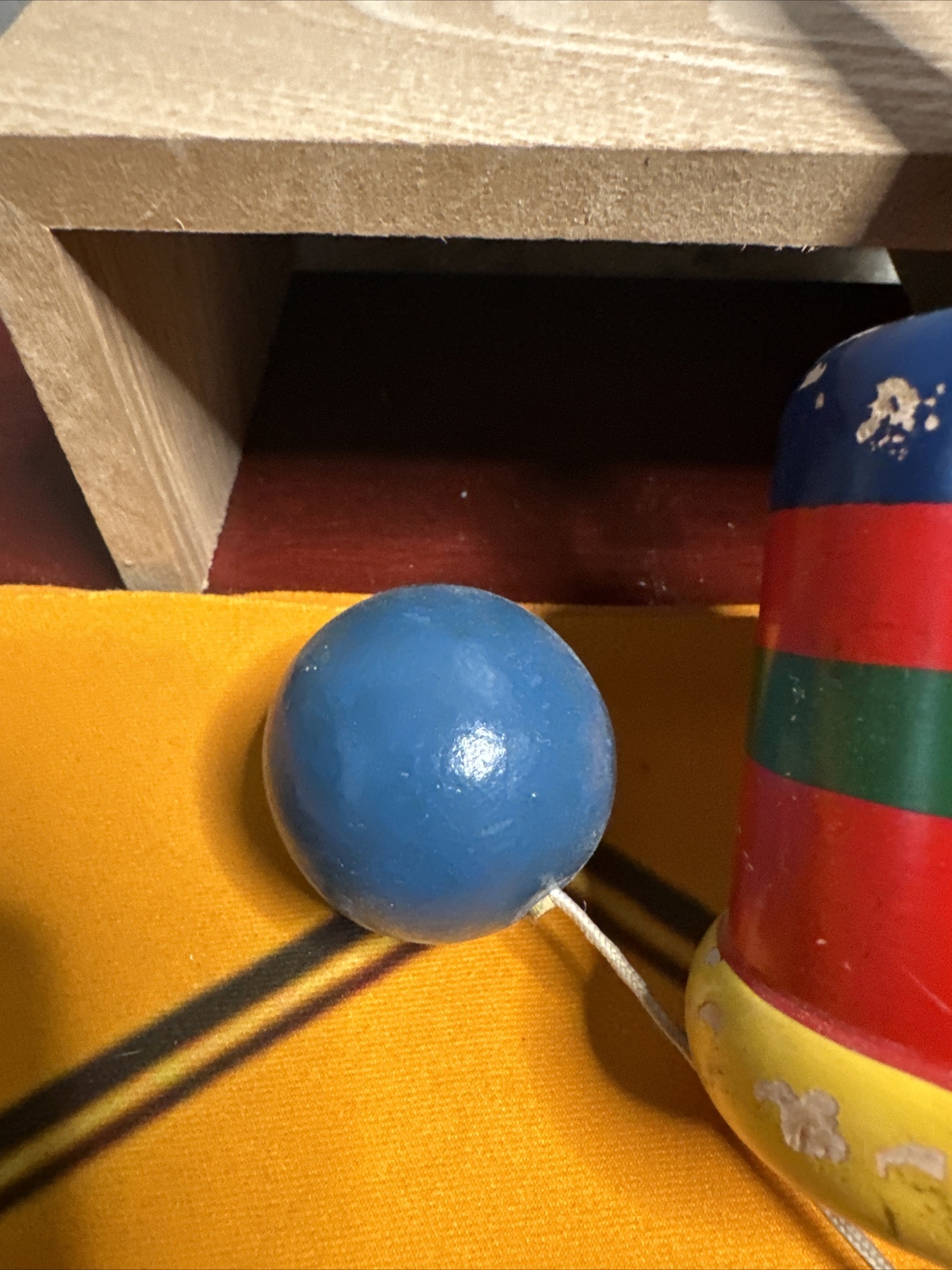 Vintage Kids Stick Cup & Ball on String Toss Catch Game | eBay
