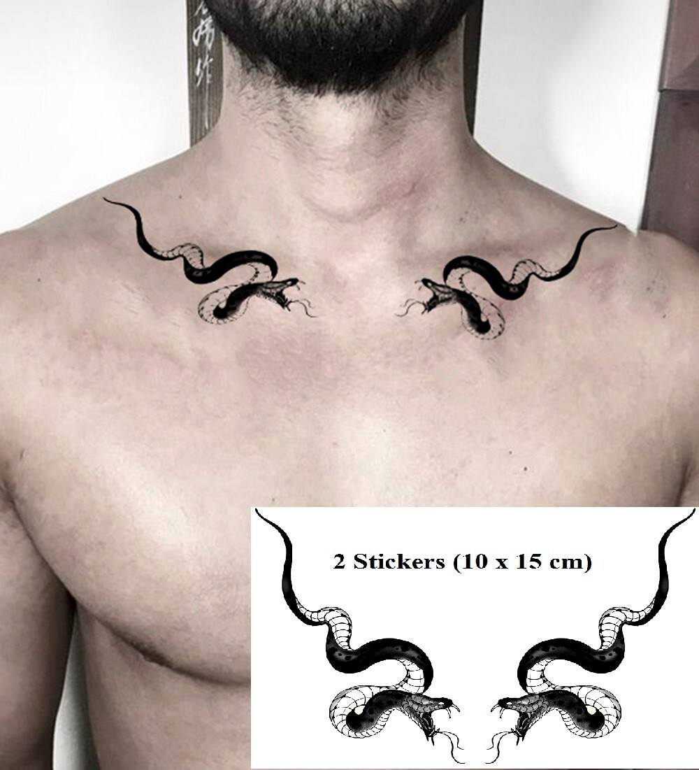 Snake Collar Bone Tattoos Collarbone Snake Tattoo 🐍 . . #tattoo