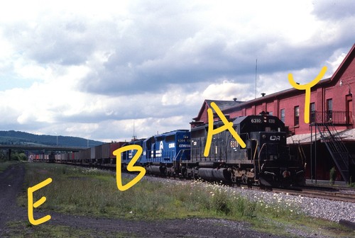 Conrail CR SD40 TOFC Action Hornell NY 1983 Original Kodachrome | eBay