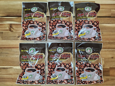 6x- 42 Sachet Cap Tangan Kopi O Original Coffee Mixture Bags FREE ...