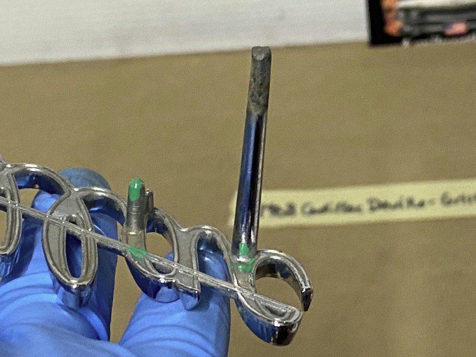 OEM 68 Cadillac Deville FRONT GRILL SCRIPT EMBLEM BADGE #1490224 *SHOW ...