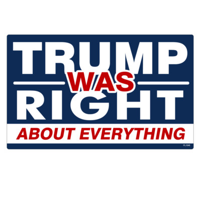 Trump Was Right About Everything Sticker-Truck Vinyl Decal MAGA ...