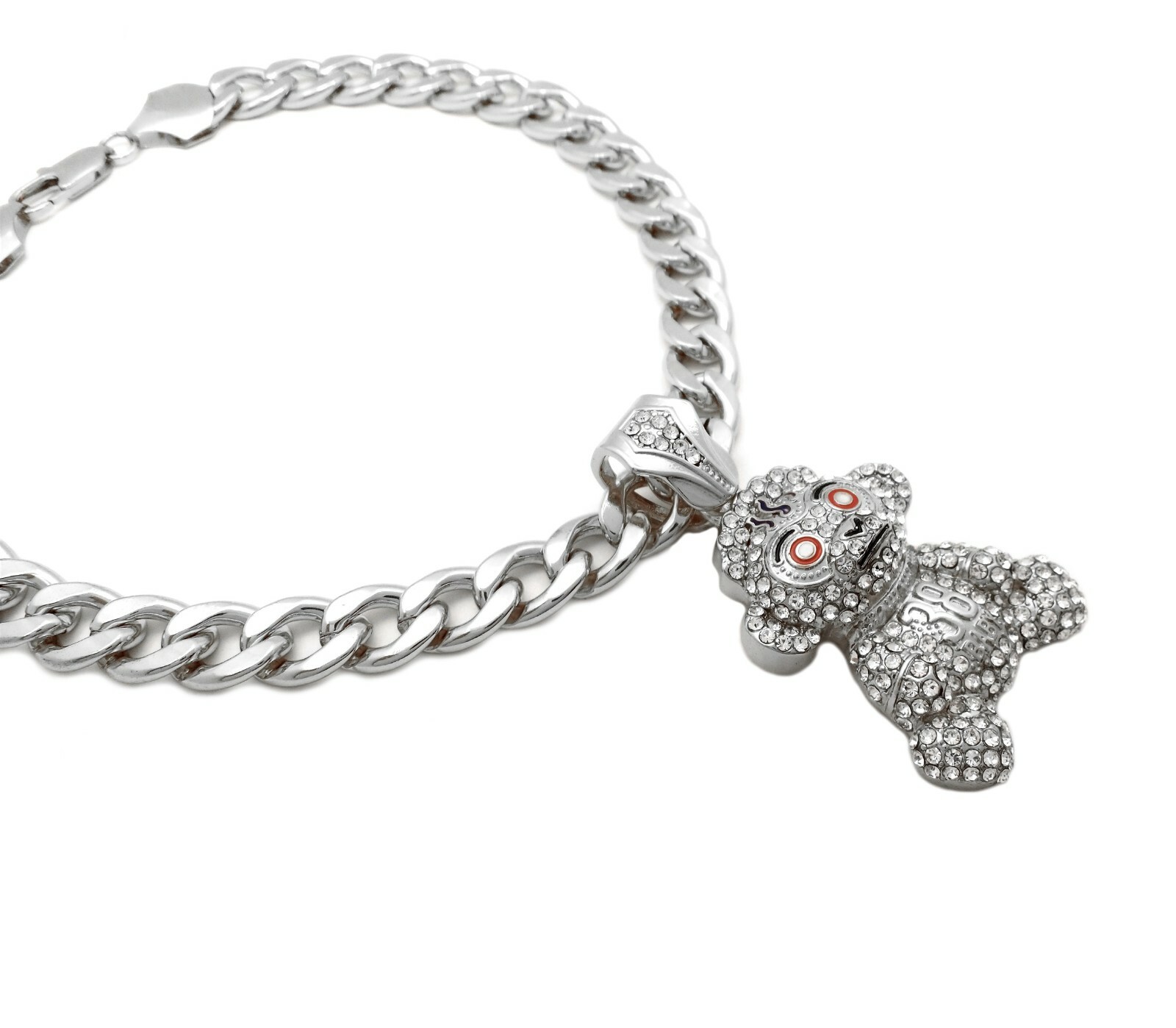 Iced 38 BABY Young Boy Monkey Pendant & 18" 20" 24" Cuban Chain Hip Hop ...