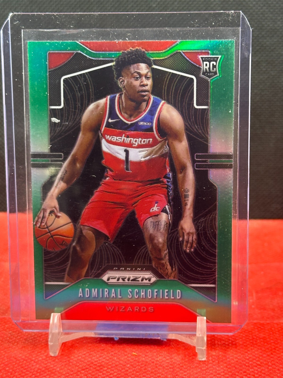 2019-20 Panini Prizm Green Refractor #280 Admiral Schofield Rookie Card ...