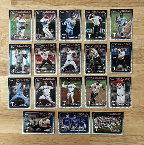 2024 Texas Rangers Topps All-Star Game ASG Foil Team Set 18 Cards No ...