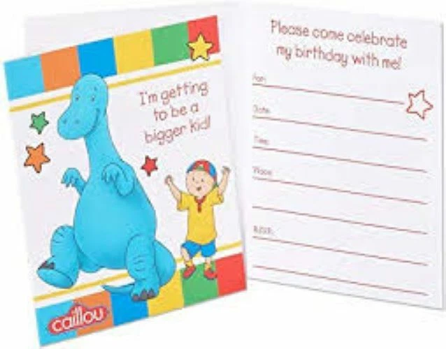 Caillou Birthday Card