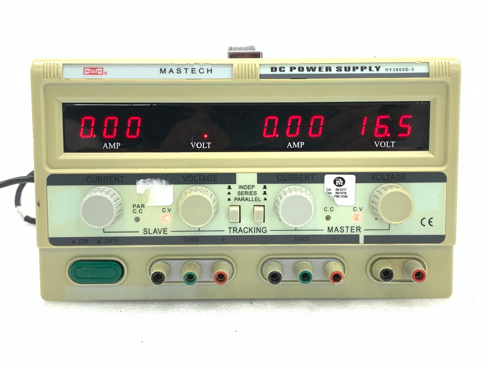 MASTECH HY3005D-3 DC ADJUSTABLE TRIPLE POWER SUPPLY 30 VOLTS 5 AMPS ...