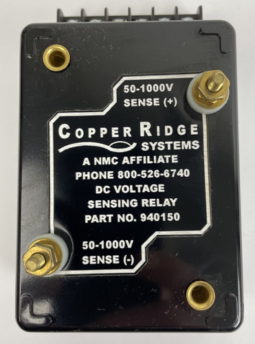 Copper Ridge Systems 50 - 1000 VDC FAILSAFE VOLTAGE SENSING RELAY ...