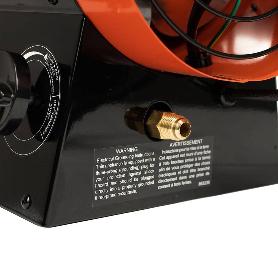 Heatfast Portable 120K BTU Space Heater Construction LP Gas Forced Air ...