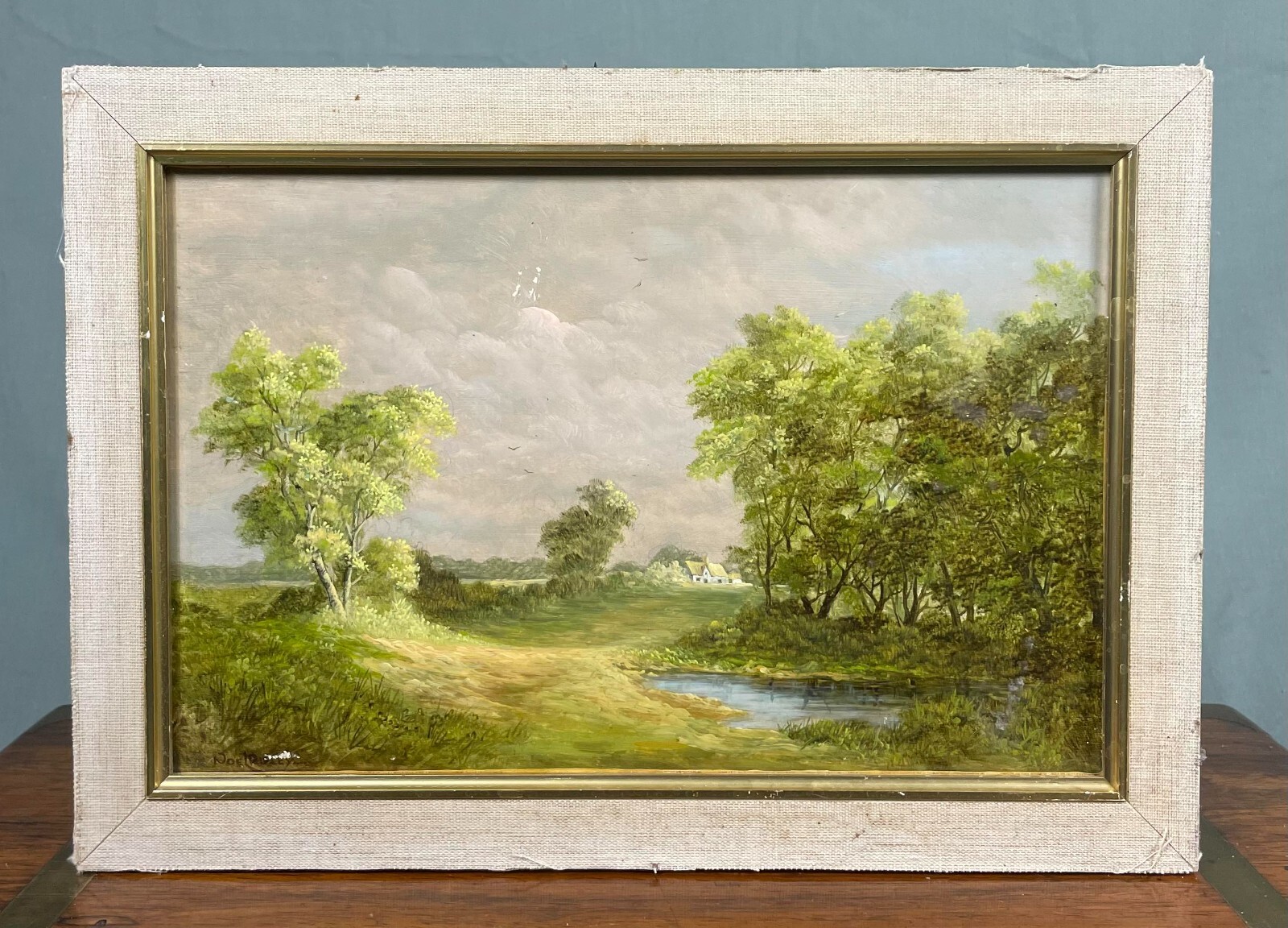 Vintage Countryside Landscape Oil Painting by Noel Ripley | eBay Australia