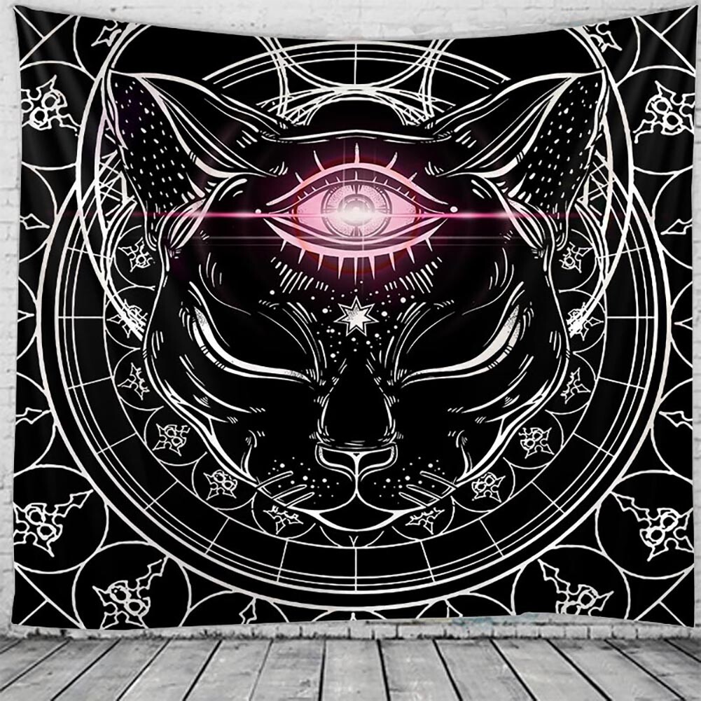 Cat Tapestry Wall Hanging Rugs Home Decorative Carpet for Bedroom ...