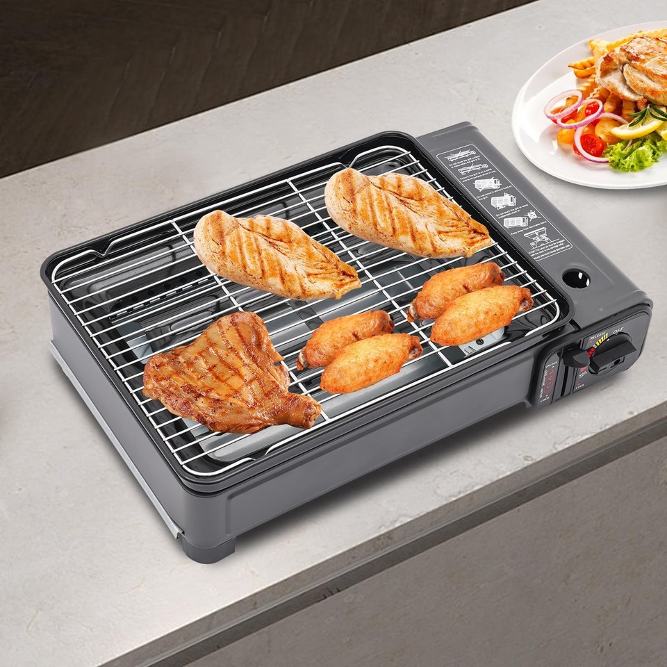 Butane Grill Stove, Portable Camping Grill Gas Stove, Portable Butane ...