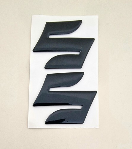 Suzuki Black 3D Badge Tank Emblem Logo Stickers Graphics Decals gsxr sv ...